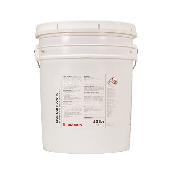 Aquafin Mortar Plug IC 50 Pound Pail | Sunshine Supply