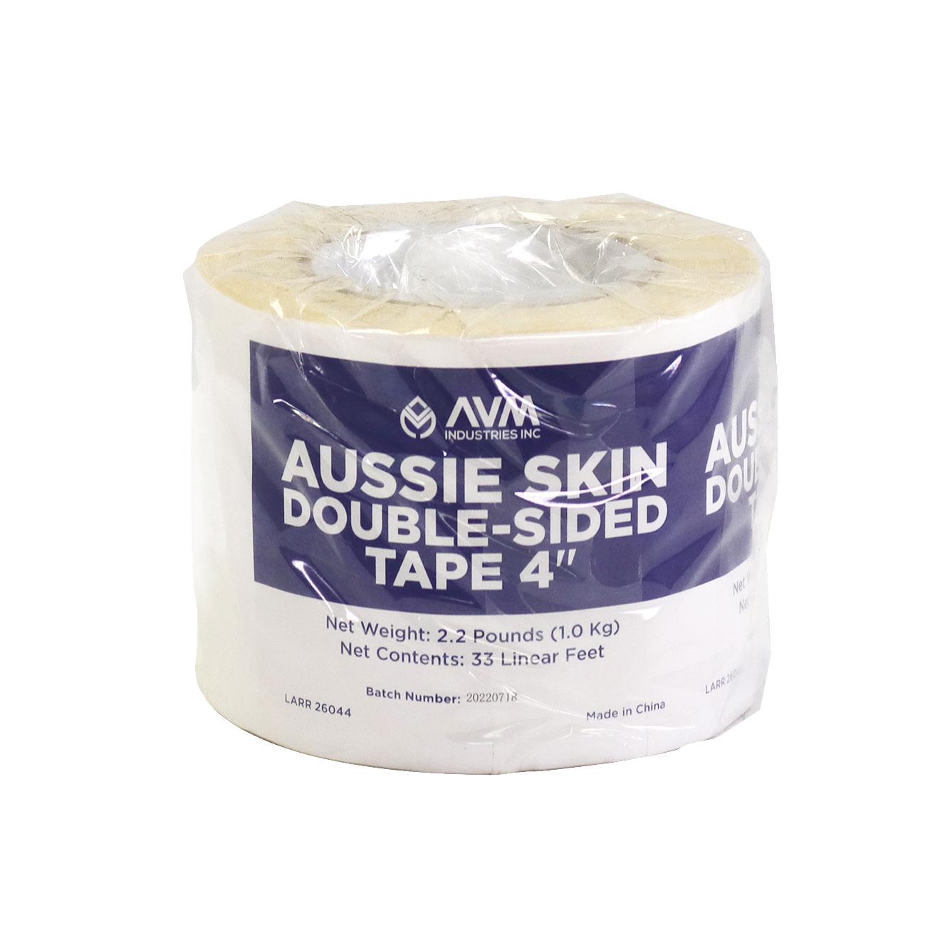 AVM Aussie Skin Double Sided Tape 4" x 33' Roll | Sunshine Supply