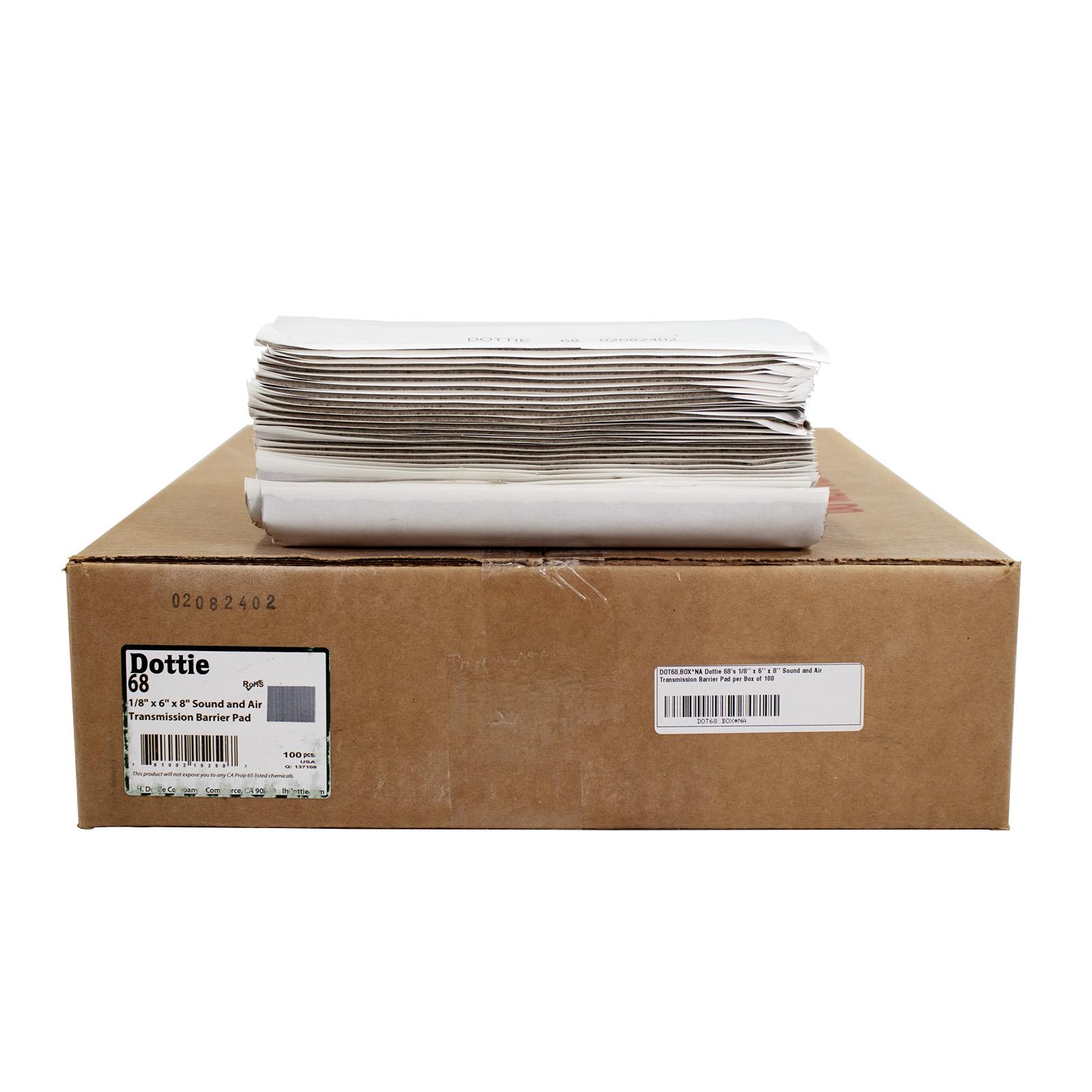 Dottie 68's 1/8'' x 6'' x 8'' Sound and Air Transmission Barrier Pad ...