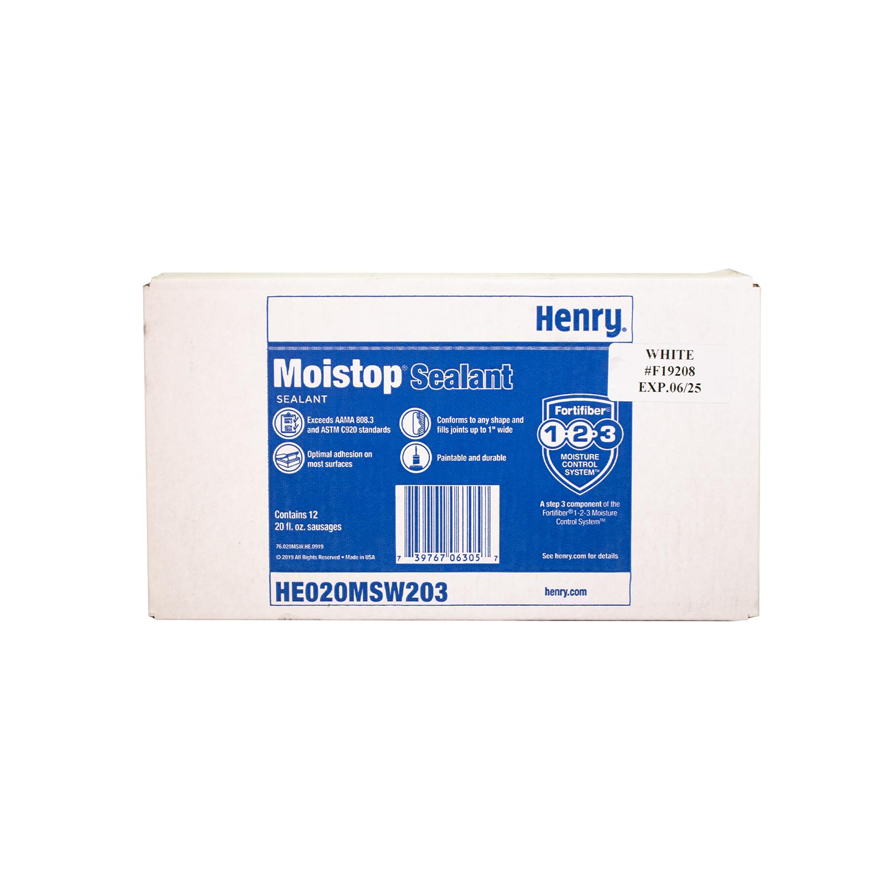 Henry Moistop Sealant per 20 Ounce Sausage Pack - White | Sunshine Supply