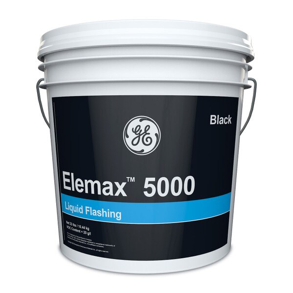 GE Elemax 5000 Liquid Flashing 2 Gallon Pail - Black | Sunshine Supply
