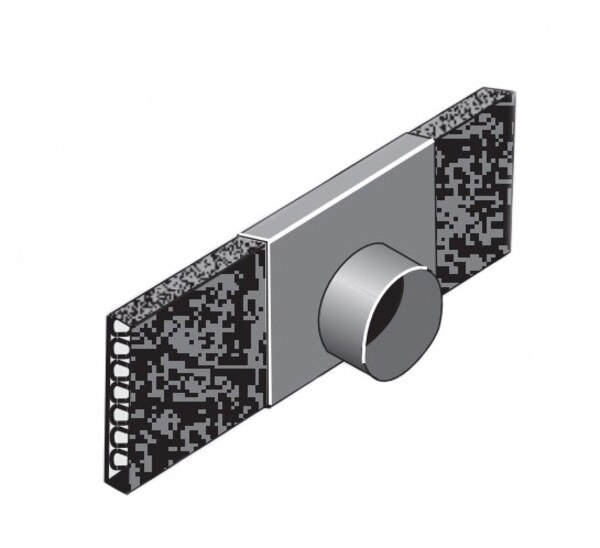 J-Drain 6" Sideout for SWD-6 | Sunshine Supply