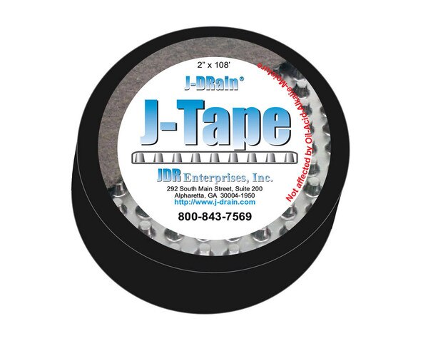 J-Drain J-Tape - 2" x 108' - per Roll | Sunshine Supply