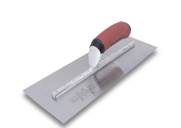 14" X 4" Stainless Steel Finishing Trowel Curved DuraSoft Handle ...