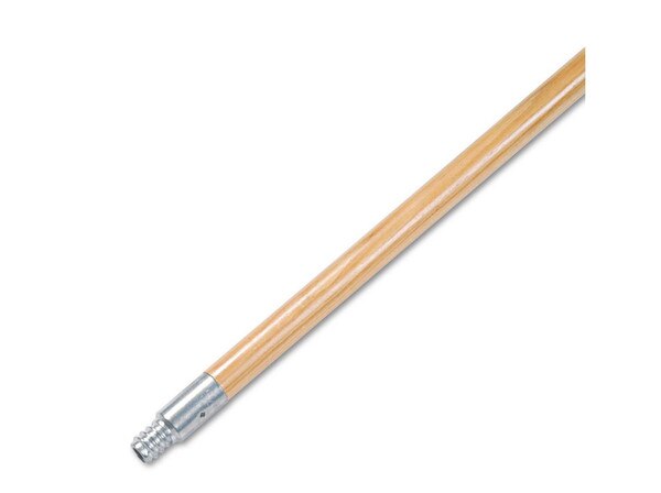 60" X 15/16'' Wood Handle with Metal Threaded End | Sunshine Supply