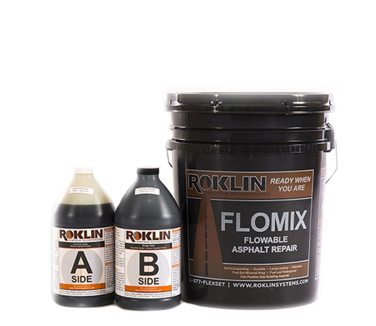 Roklin FloMix Asphalt Repair Mix - per 5 Gallon Unit|Sunshine Supply Co ...