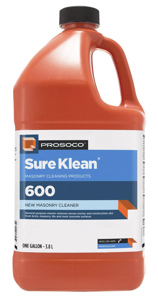 Prosoco Sure Klean 600 New Masonry Cleaner per 1 Gallon Unit | Sunshine ...