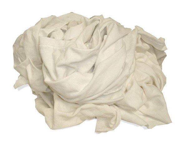 White Knit Wiping Rags per 10 Pound Unit|Sunshine Supply Co,.Inc