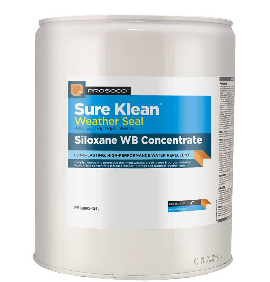 Prosoco Sure Klean Weather Seal Siloxane WB Concentrate per 5 Gallon ...