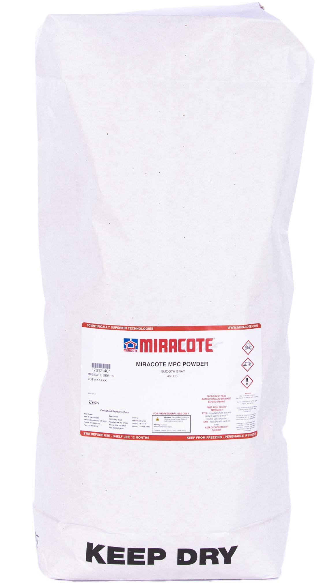 Miracote Smooth MPC per Bag of 40 Pounds - Gray | Sunshine Supply
