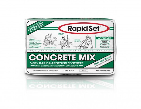 Rapid Set Concrete Mix – Very Rapid Hardening, 60 lb Bag
